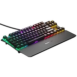SteelSeries Apex Pro TKL HyperMagnetic Gaming Keyboard - Adjustable Actuation - Esport TKL Format - OLED Display - RGB - PBT Keys - USB-A - Nordic QWERTY