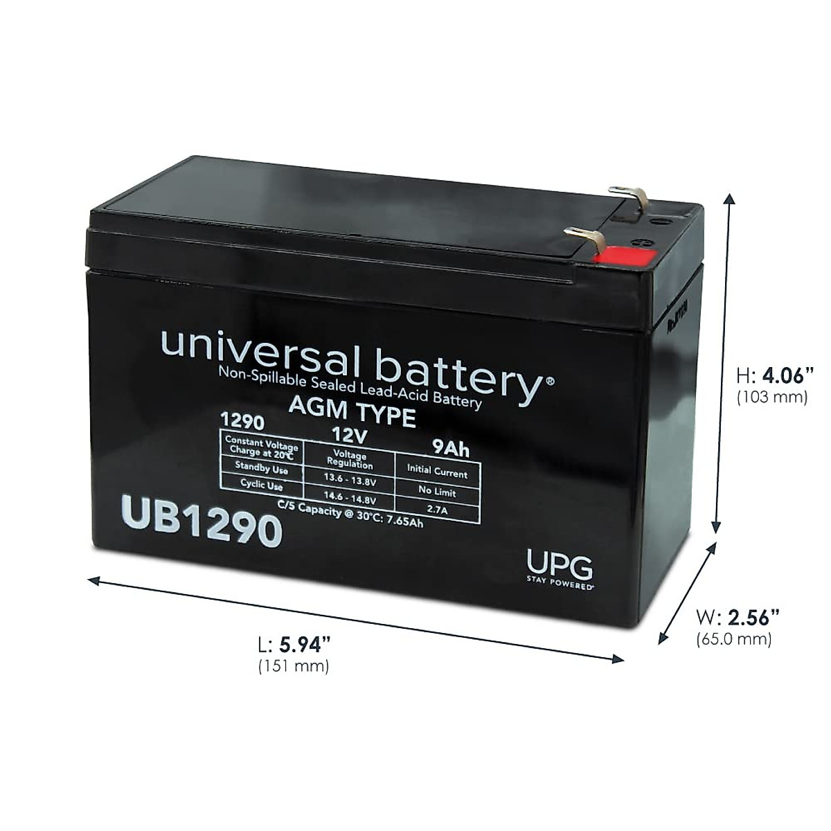 UPG Universal Power Group 12V 9Ah SLA Battery