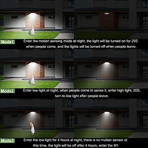 CEOTIS Solar Lights Outdoor, 243 LED 3500LM Motion Sensor Solar Outdoor Lights, IP65 Waterproof 270° Wide Angle Security Flood Lights, Separate Solar Panel Remote 3 Modes Wall Lights (2pack)