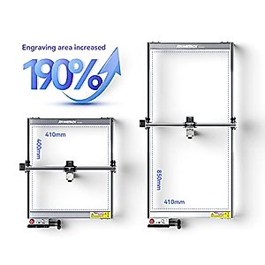 ATOMSTACK Engraving Area Expansion Kit for ATOMSTACK X7 Pro, X7, S10 Pro, A10 Pro, A5 M50 Pro Engraving Machine, Expand The Engraving Area to 850x410mm, Same Color Original Metal Profile