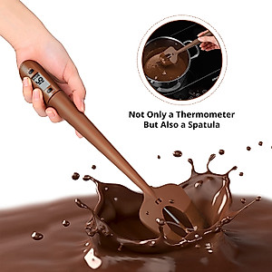 Digital Candy Thermometer,CgBeHah Instant Read Kitchen Cooking & Candy Spatula Thermometer Temperature Reader and Stirrer for Kitchen Cooking,Baking BBQ, Candy,Chocolate,Sauce, Jam