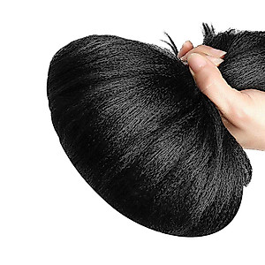 BEFUNNY Pre Stretched Braiding Hair 8 Packs 24 Inch Professional Pre Stretched Crochet Hair For Human Braiding Or Twist Natural Black Yaki Perm Straight Synthetic Hair Extension For Women(24", 1B#)