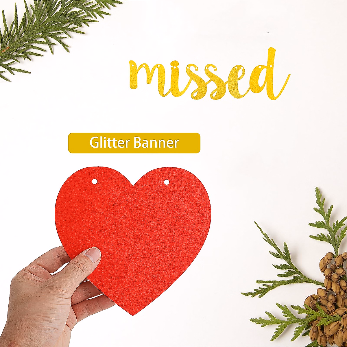 Welcome Home Banner, We Missed You So Much Banner, Welcome Home Decorations for Family Reunion Friends Back Military Graduation Happy Friendsgiving Sign Banner (Gold)