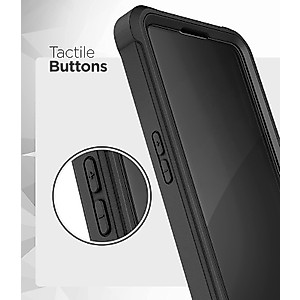 ENCASED Falcon Armor Designed for OnePlus 9 Case with Screen Protector, Protective Full Body Cover with Built-in Screen Guard (Black) (OnePlus 9 PRO)