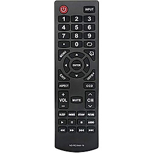NS-RC4NA-14 Remote Control Replaced for Insignia TV NS-46D400NA14 NS-50D400NA14 NS-39L400NA14 NS-39D40SNA14 NS-32D201NA14 NS-46D40SNA14 NS-50DSNA14 NS-42D40SNA14 NS-65D550NA15 NS-65D4400A14