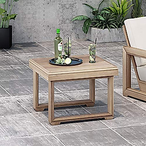 Christopher Knight Home Nicholas Outdoor Acacia Wood Side Table, Brown