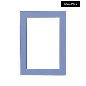 11x14 Mat Bevel Cut for 8.5x11 Photos - Acid Free Brittany Blue Precut Matboard With Backing Board and Crystal Clear, Self Seal Photo Mat Bag - For Pictures, Photos, Framing - 4-ply Thickness