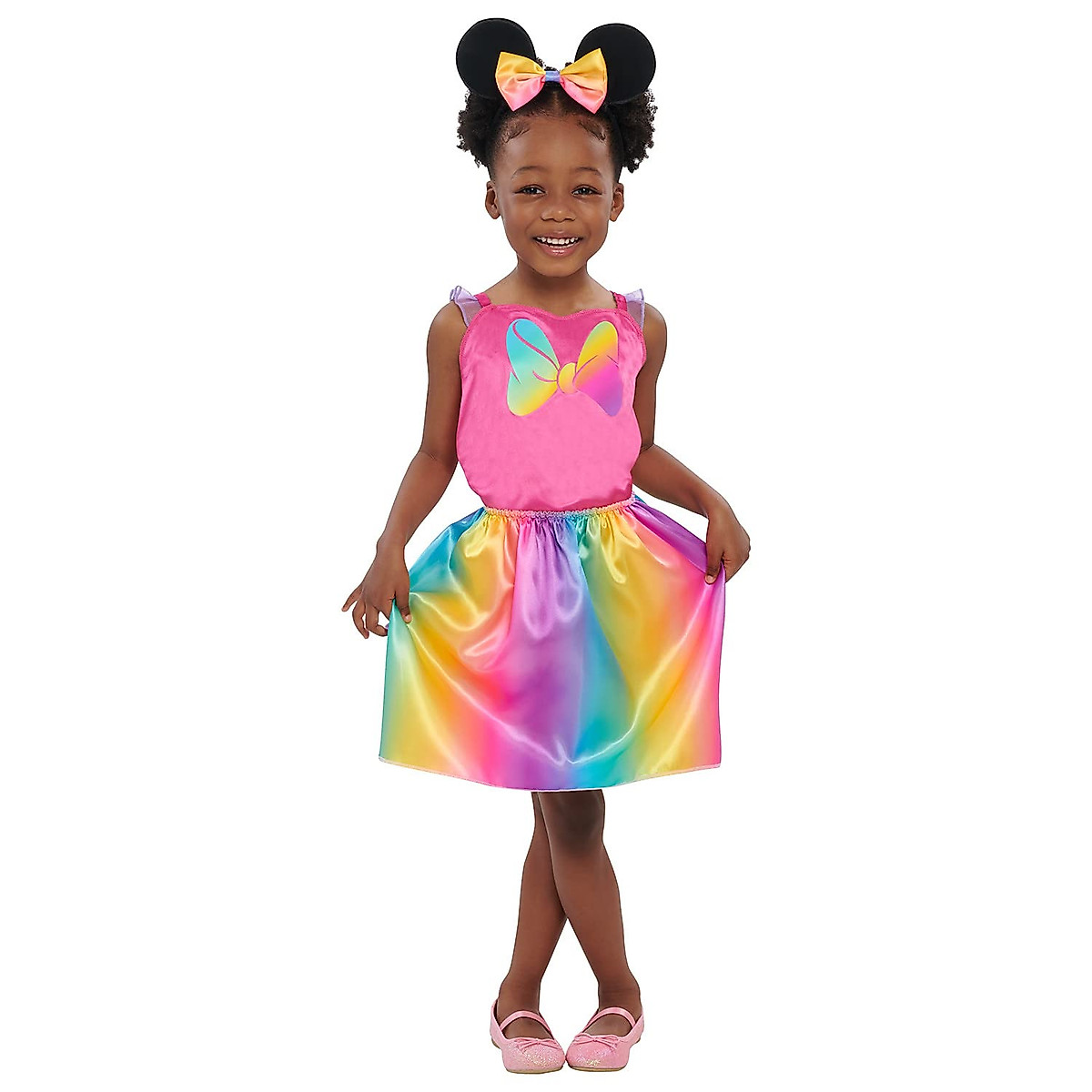 Disney Junior Minnie Mouse Bowdazzling Dress-Up and Pretend Play Trunk, Fits Sizes 4-6X, Kids Toys for Ages 3 Up, Amazon Exclusive by Just Play