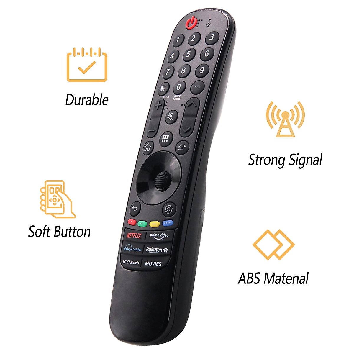 New Replacement MR21GA LG Magic Remote Control for LG Smart TV Remote with Pointer Function and Netflix Prime Video Disney+ LG Channels Buttonss [NO Voice Function]
