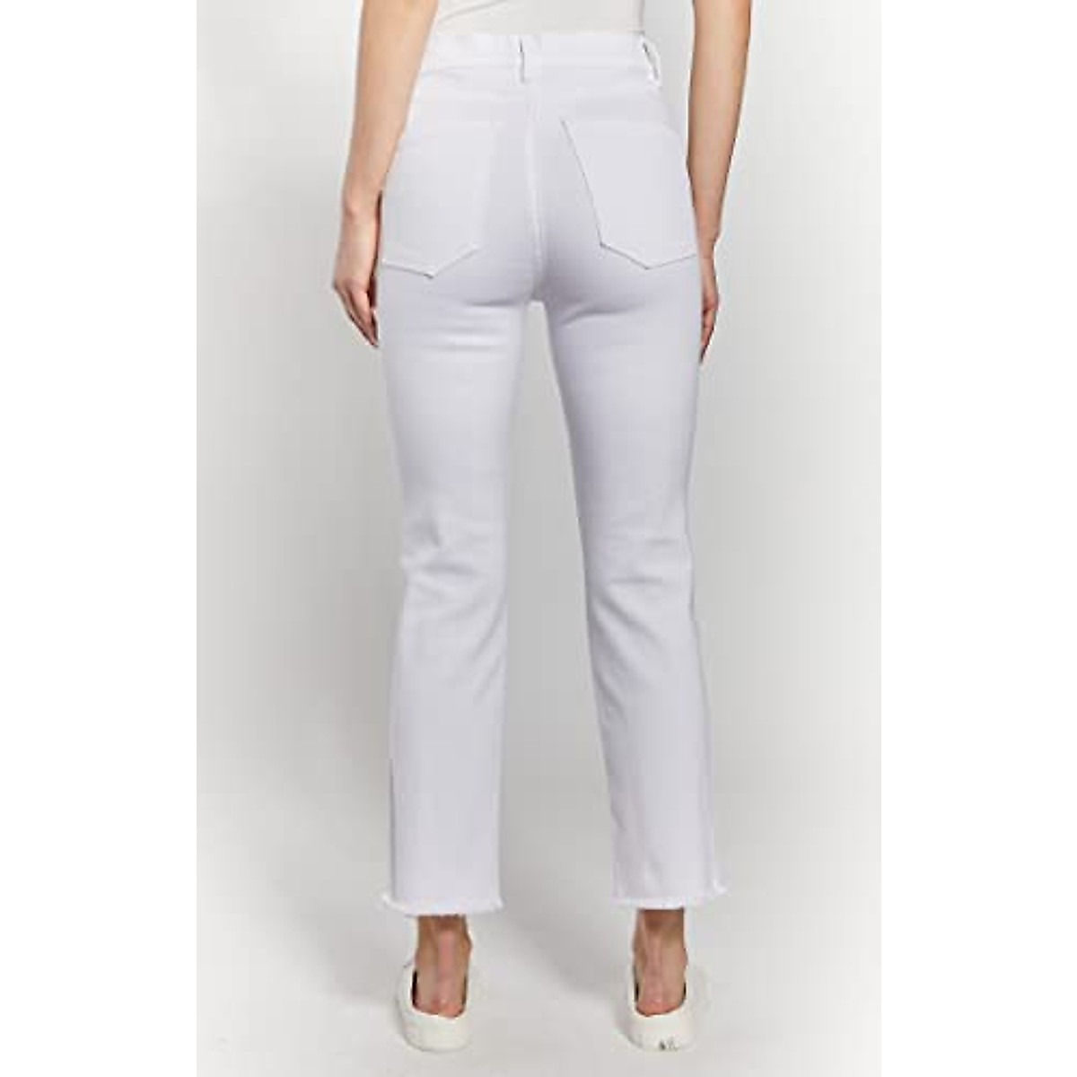 O A T NEW YORK Women's Luxury Clothins Basic High Rise Denim Jeans with Five Pockets, Comfortable & Stylish Pants, Mable White, 24