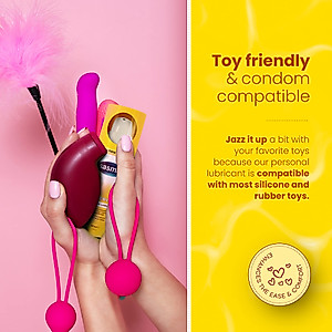 Sasmar Pina Colada Flavored Lubricant - Water-Based Personal Lube for Men, Women - Feels Natural, Long Lasting Formula, Paraben Free, Toy-Friendly and Condom Safe, Oral Lubricant for Couples - 60 ml