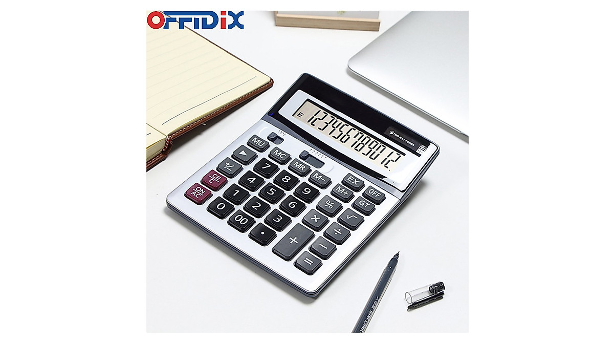 OFFIDIX Large Desktop Calculator - Easy, Accurate Office Calculations