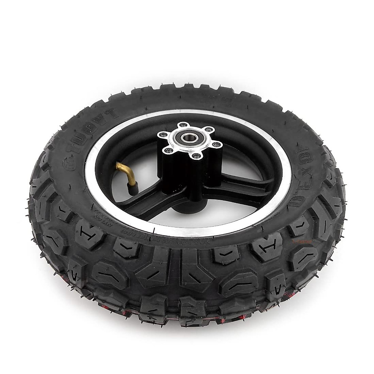 L-faster 10x3.0 Inflatable Wheel with Mountain Tyre and Inner Tube Compatible with Disc Brake for Off-Road Electric Scooter