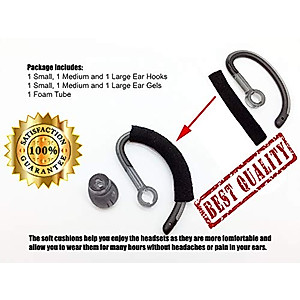 AvimaBasics Savi X40 Ear Tips | Replacement Earbuds Ear Buds Headset Parts Spare Kit Ear Loops Compatible with Plantronics SAVI X40 CS540 Savi W440 W740 W745 WH500 - (Mixed L/M/S) (1 Pack)