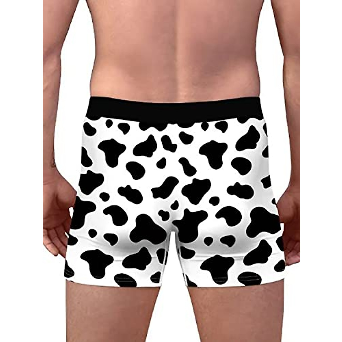 Novelty Boxers Mens Christmas Underwear Comfy Cozy Holiday Boxer Briefs Gag Gifts for Men No Fly (as1, alpha, x_l, regular, regular, Funny Cow)