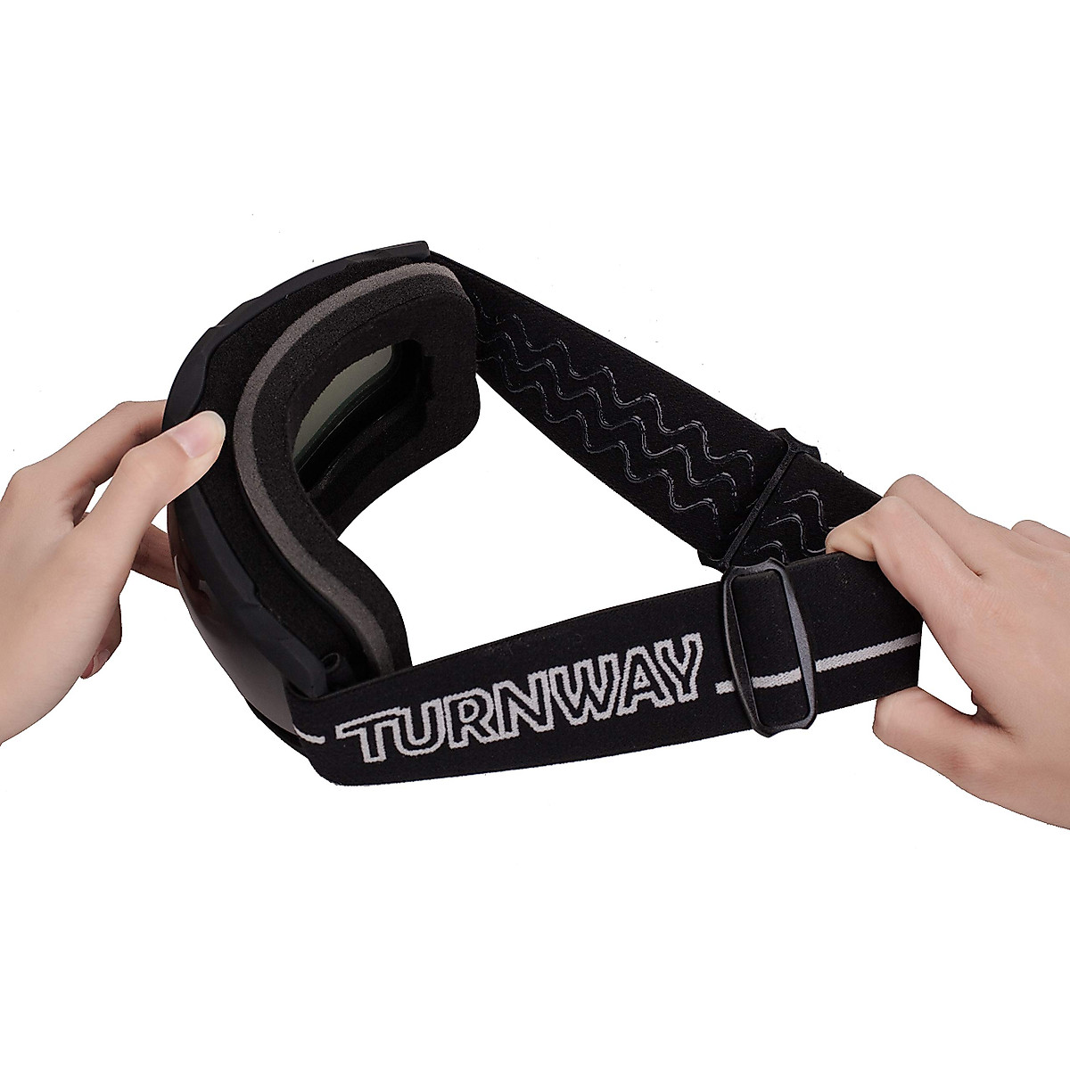 TurnWay OTG Ski/Snowboard Goggles - 100% UV Protection, Anti-Scratch & Anti-Fog, Snow Goggles for Youth & Kids