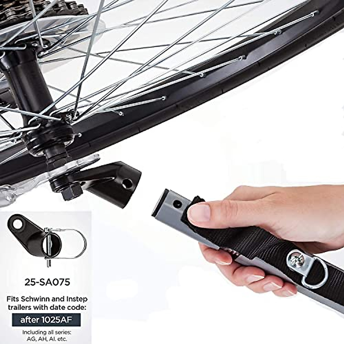 Bike Trailer Hitch Coupler for Instep and Schwinn Bike Trailer,Bike Trailer Connector Parts for Bike Coupler for Kids/Dog,Replacement Bicycle Trailer Attachment for Baby/Pet Bike Trailers