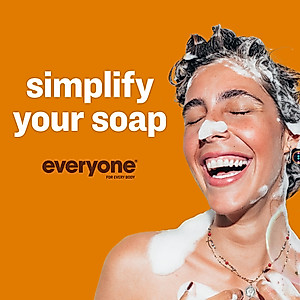Everyone 3-in-1 Soap, Body Wash, Bubble Bath, Shampoo, 32 Ounce (Pack of 2), Cedar and Citrus, Coconut Cleanser with Organic Plant Extracts and Pure Essential Oils (Packaging May Vary)