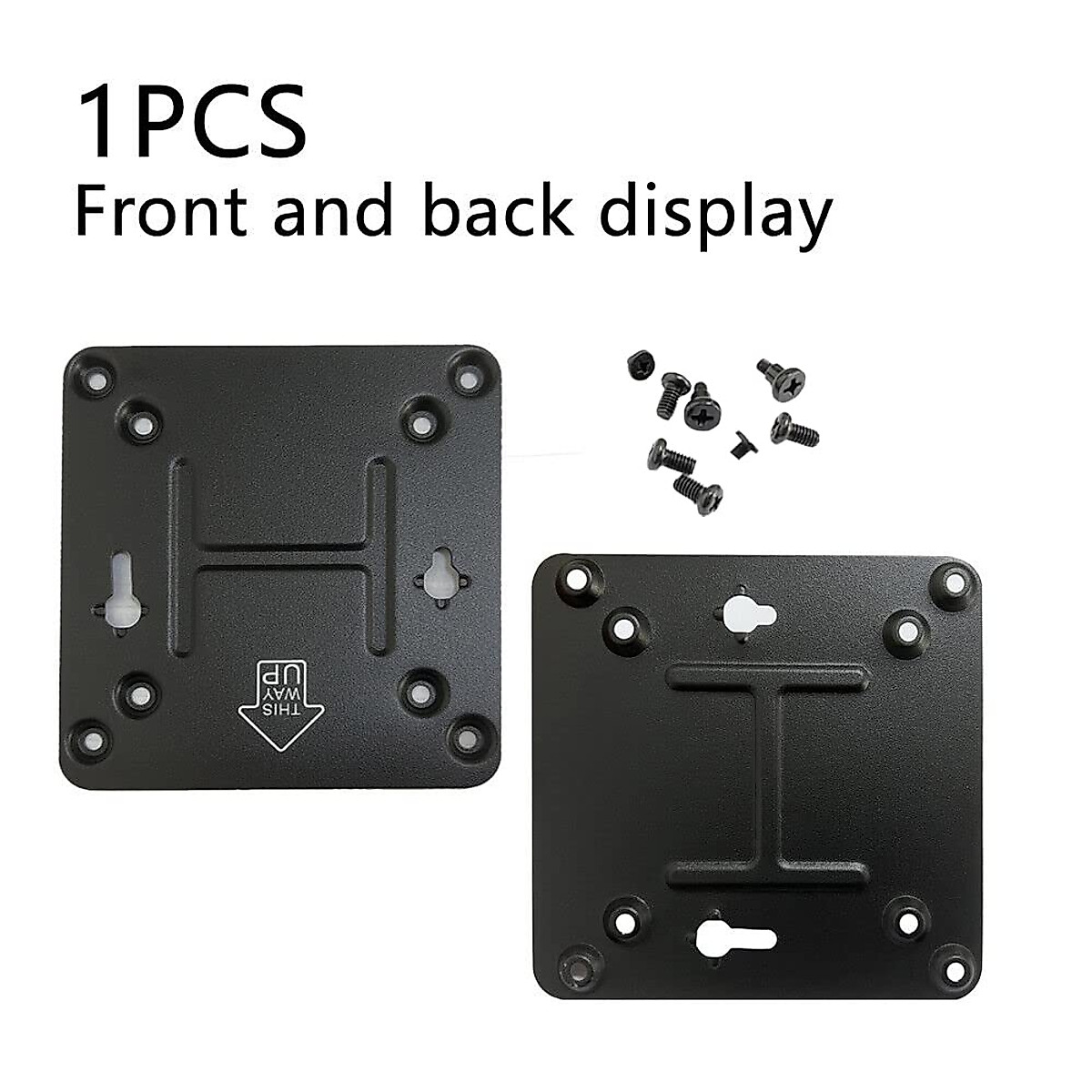 GinTai for Intel NUC Vesa Adapter Mount Bracket to Attach NUC Mini PC Computer to The Back of a Monitor Mounting Plate Not Skull or Hades(with 8pcs Screws) Intel NUC 4 5 6 7 8 10 11 General Purpose