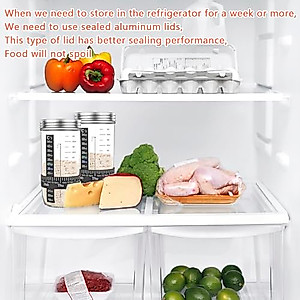 esidianzi Sourdough Starter Jar Kit 650ml Sourdough Starter Container Glass Sourdough Fermentation Jar Wide Mouth with Cloth Cover Spatula Scraper Thermometer Strip Elastic Band Rubber Band for Home