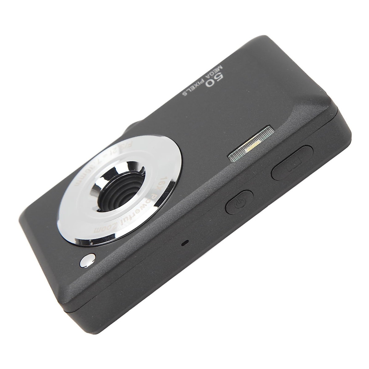 4K Digital Camera Auto Focus 2.7 Inch TFT Screen Small Camera for Teens Facial Recognition for Photography (Black)