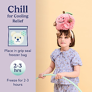 warmies Microwavable & Weighted Stuffed Animals, Red Apple - Heated Stuffed Animal Plushie for Warmth & Comfort - Cute Soft Plush Toys for Adults & Children (Boys, Girls, Babies & Toddlers)