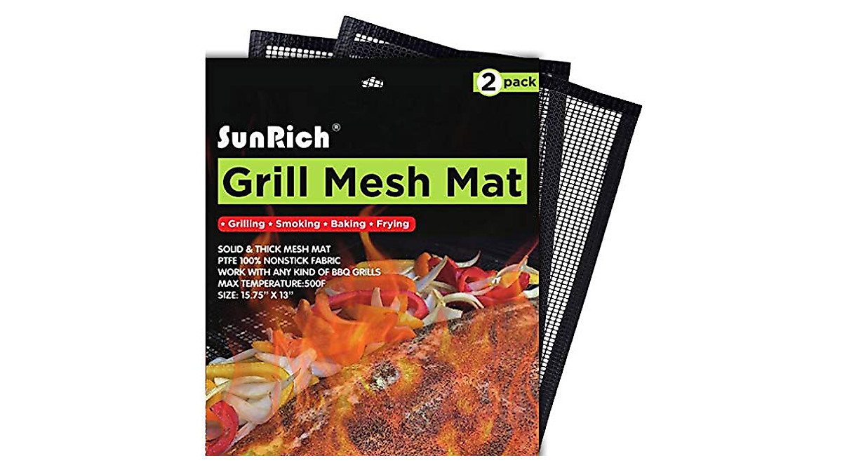 Non-Stick BBQ Grill Mesh Mat Set for Perfect Grilling
