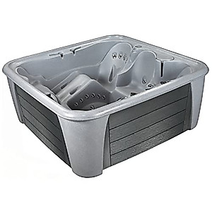Essential Hot Tubs 35-Jet Waterfront EX Hot Tub, Seats 5-6, Gray Granite/Charcoal Gray