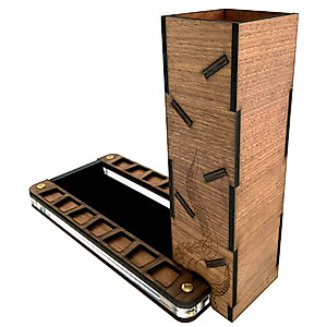 C4Labs Deluxe Walnut Dice Tray and Walnut Cthulhu Dice Tower Bundle