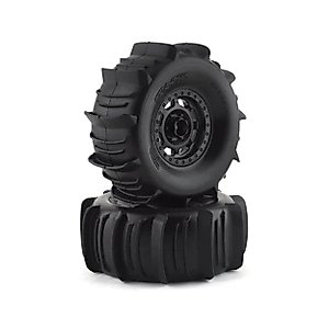 Traxxas 8475 Desert Racer Wheels with Paddle Tires, Black