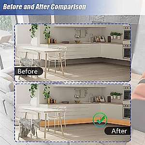 Youyis Flexible Baseboard Molding Trim,4 inch(W) *16.4 ft(L) Peel and Stick Rubber Wall Base Molding Trim, Self Adhesive Soft Foam Wall Baseboards Moulding Trim for Wall Base Cove Base.(Brown)