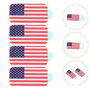 OSALADI Laptop Camera Cover Slide Tablet Camera Covers 4pcs American Flag Pattern Phone Camera Covers Anti- Peeping Sliding Covers Laptop Camera Cover Slide Computer Camera