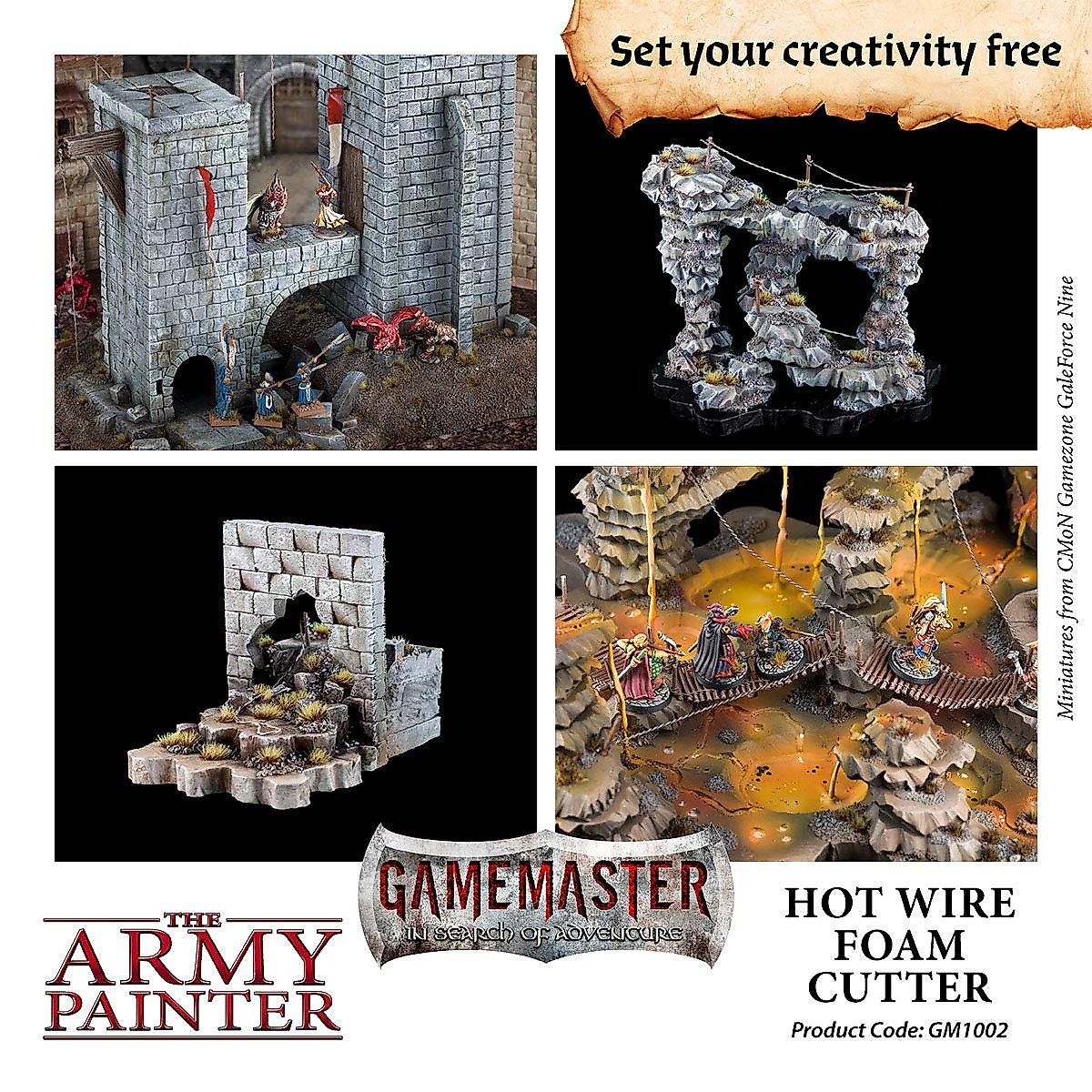 The Army Painter - GameMaster Hot Wire Foam Cutter - Hotwire Foam Cutting Tool and Styrofoam Cutter for Dungeon & Terrain and Wargames Scenery - Foam Board Cutter for Carving and Sculpting XPS Foam