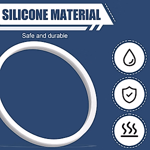 6pcs Silicone Gasket Replacement for Hydro Flask Wide Mouth Flip Lid Bottles, 2 Inch Replacement O Ring for 12/16/24/32/40oz Lid, with Tweezers