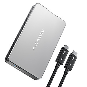 ACASIS 40Gbps M.2 NVMe SSD Enclosure, Tool Free Installation, TBU 401 for M1 M2 Pro/Max, Compatible with USB4/3.2/3.1/3.0/2.0, Support SSD Size 2280 B+M M-Key (TBU401)