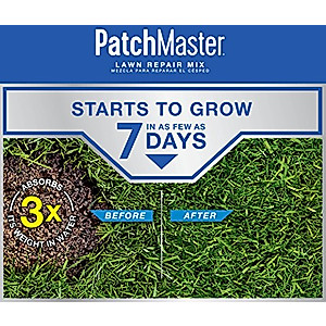 Scotts PatchMaster Lawn Repair Mix Sun + Shade Mix, Combination Grass Seed, Fertilizer, and Mulch, 10 lbs.