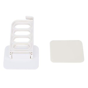 Weiyirot Laundry Rack, Adhesive Laundry Rack, Clothes Hanger Wall Mounted Clothes Dryer Cloth Drying Rack 4Hole Laundry Drying Rack for Bathroom Home Door, Wall(Beige)