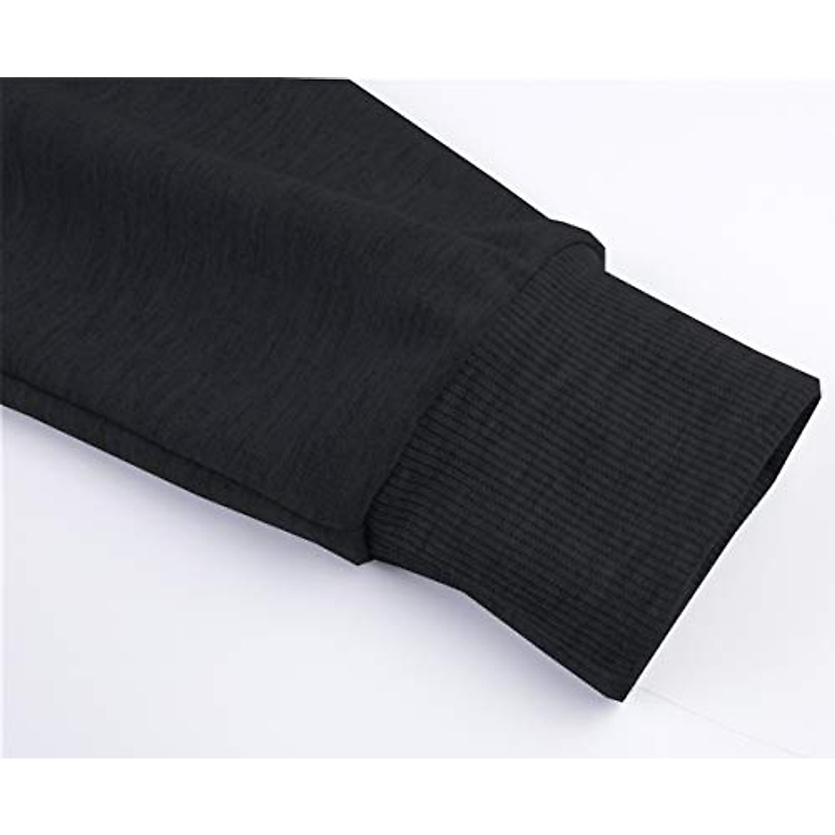 LYXIOF Womens Off Shoulder Sweatshirt Slouchy Long Sleeve Shirts Pullover Tops Black L