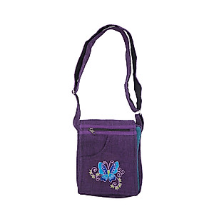 Unique Design Boho crossbody bag Hippie Bag Hiking Bag Festival Bag Travel Bag Passport Bag100% Cotton|100 VEGAN| FAIR TRADE | Handmade with Love.