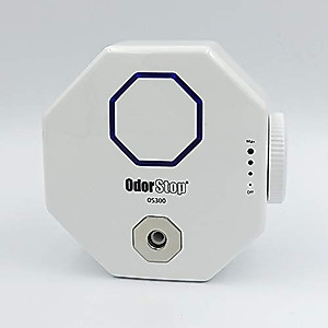 OdorStop OS300 Professional Grade Mini Ozone Generator Ionizer for Deodorizing and Purifying Small Areas Such as Bathrooms, Bedrooms, Personal Workspaces, Hotel Rooms, Offices, and RV’s (300 sq ft +)