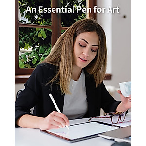 iPad Pencil 2nd Generation, Stylus Pen for iPad, Same as Apple Pencil 2nd Generation, Smart Pencil Compatible with 2024 Apple iPad 6/7/8/9/10 iPad Air 3/4/5 iPad Pro 11/12.9 Inch iPad Mini 5/6(White)