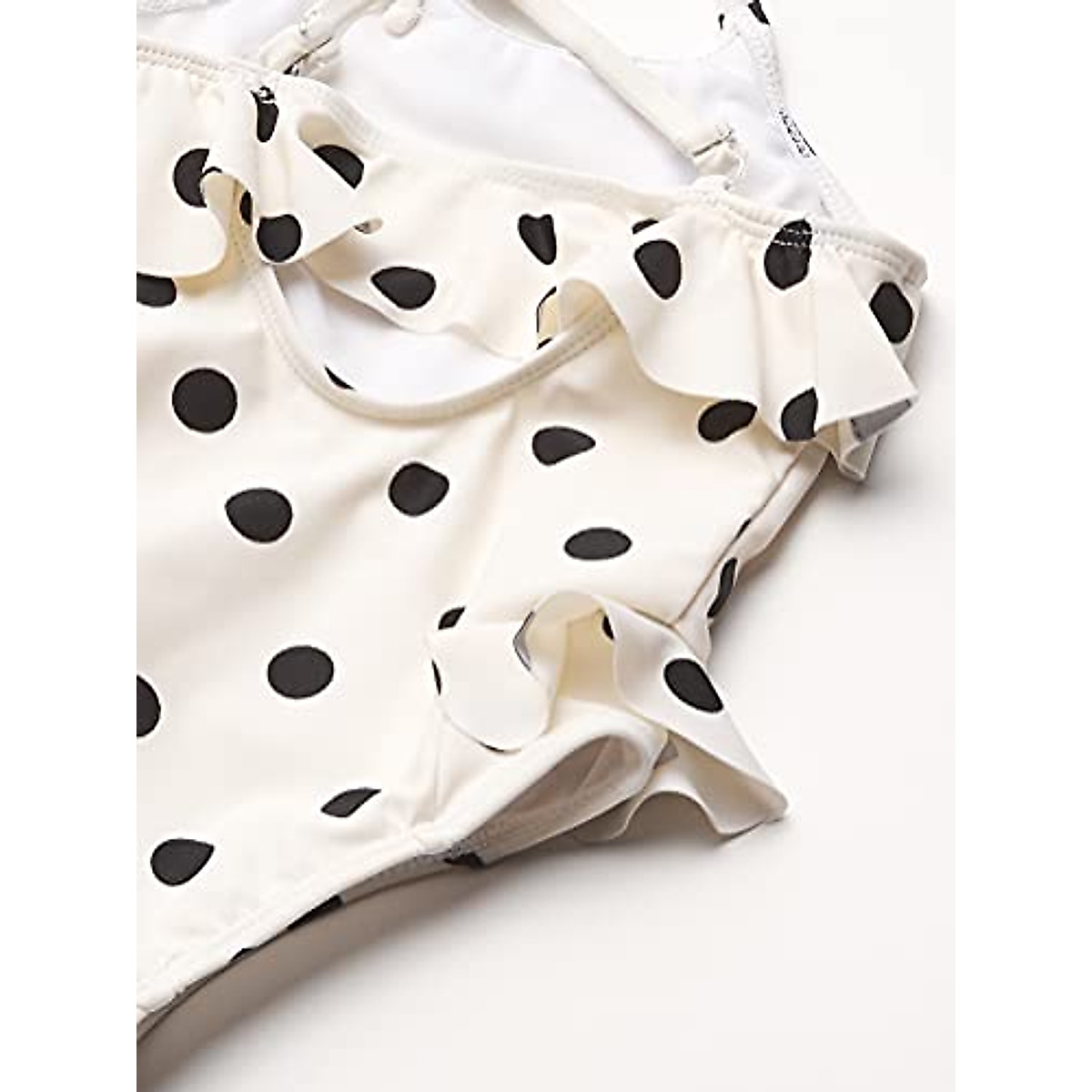 Jessica Simpson baby girls One Piece Swimsuit, Black Dot, 6 Months US