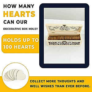 Kingdom Decor Wedding Guest Book Alternative. Guestbook Heart Drop and 100 Large Wood Hearts! Bridal, Baby Shower Guest Book Box, Graduation, Wedding Guestbook, Frame Alternatives, Wedding Card Box