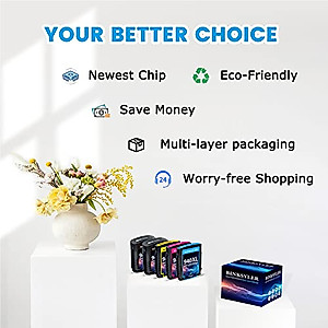 BINKSYLER 940XL Ink Cartridges Compatible for HP 940 940XL Ink High Yield Work for HP Officejet Pro 8000 8500 8500A 8500A Plus Printer (2 Black, 1 Cyan, 1 Magenta, 1 Yellow) 5 Pack