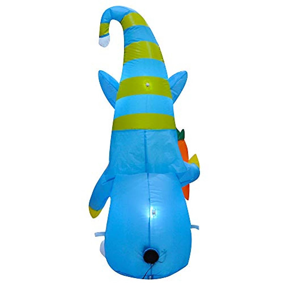 BLOWOUT FUN 4ft Inflatable Easter Blue Swedish Gnome Decoration LED Blow Up Lighted Decor Indoor Outdoor Holiday Art Decor Decorations Clearance