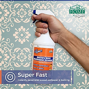 WP Chomp World’s Best Wallpaper Stripper: and Sticky Paste Remover, Citrus Scent 22oz Super Concentrate