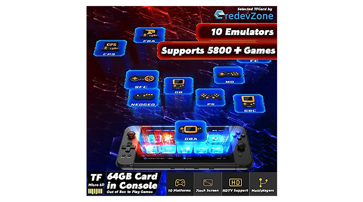 X70 Handheld Game Console | Play 5800+ Classic Games