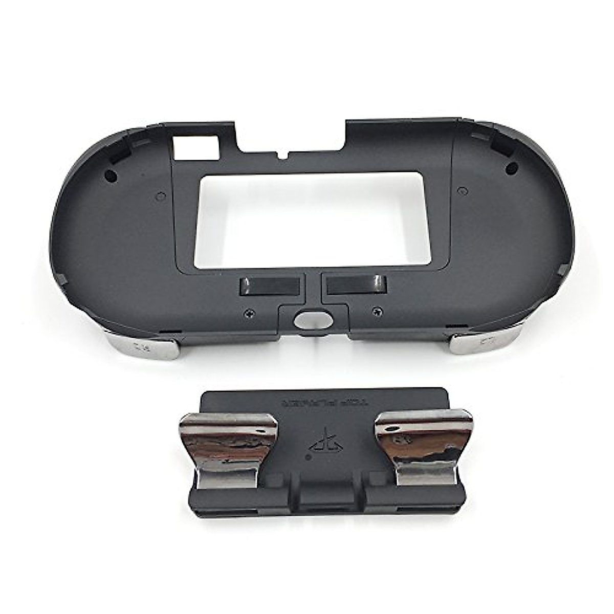 L3 R3 Matte Hand Grip Handle Joypad Stand Case with L2 R2 Trigger Grips Handel Holder Button For PS Vita PSV 2000 （Black）