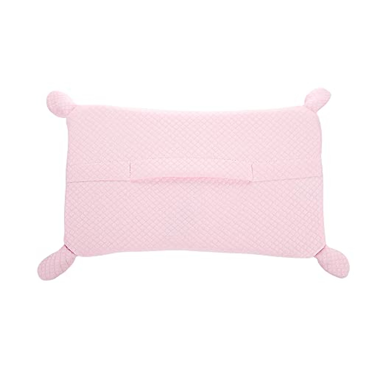 Breathable Children Pillow with Soothering Bunny Ears Memory Foam Kids Sleeping Pillows (Pink Modal)