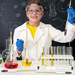 4Pcs Alcohol Hydrometer, Alcohol Meter for Distilling Alcohol 0-200 Proof & 0-100 Tralle, Alcohol Proof Tester for Beer Wine Cider Mead Making